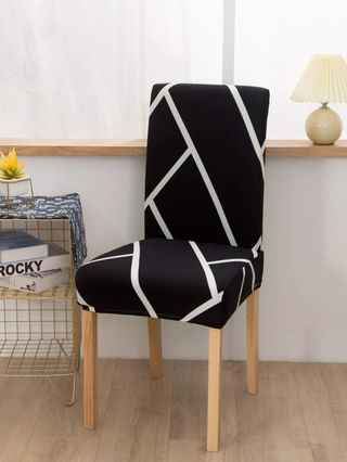 6 Pcs eleganti Coprisedie elasticizzate nere NEW!