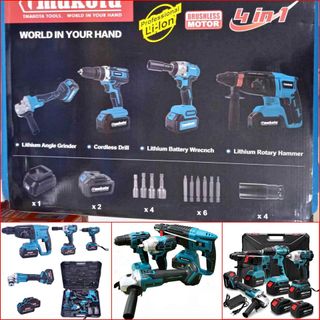 Set di 4 Chiave elettrica + smerigliatrice angolar