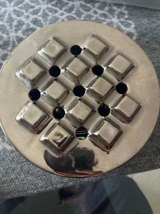 Posacenere in Ceramica Argentata