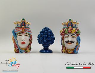 Ceramica di Caltagirone "Teste di Moro"