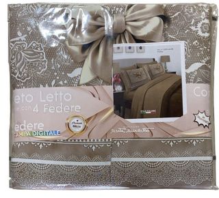 Completo letto matrimoniale fiocco in 3D