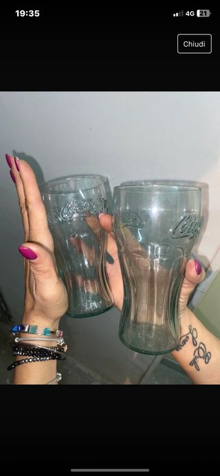 6 bicchieri coca cola