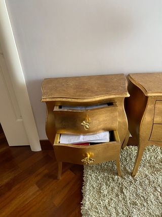 comodini foglia oro