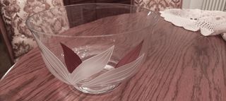 Ciotola in vetro decorato