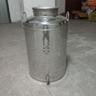 Botte acciaio inox 50 litri con fontana