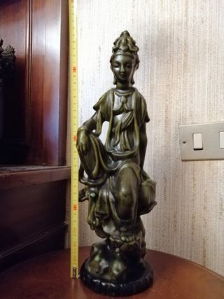 statua in cera nuova. particolare