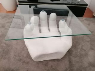 Tavolino da salotto in cristallo