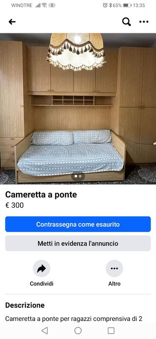 Camera a ponte per ragazzi
