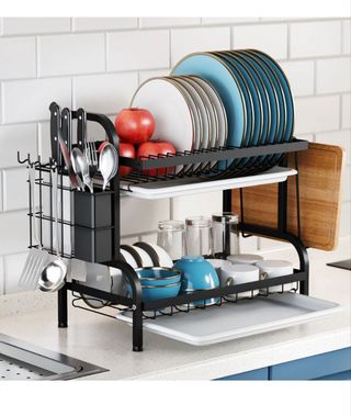 Scolapiatti da appoggio in acciaio inossidabile