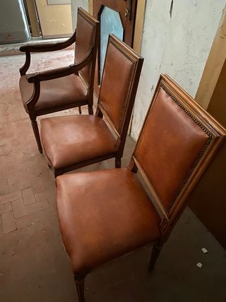 sedie e poltrona stile Luigi XVI