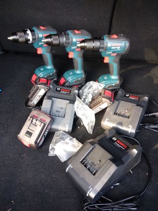 3 Nuovi trapano Bosch gsb 18-55 con 2 batterie