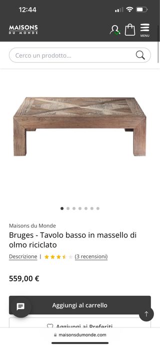 tavolo in legno massello