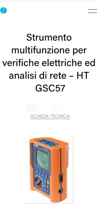 Strumento multifunzione per verifiche elettriche
