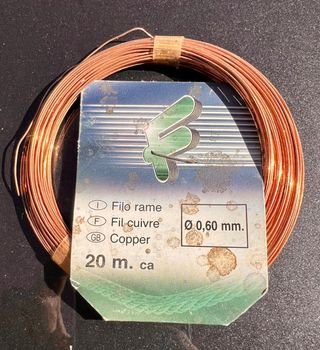 FILO RAME COBRE PER SALDATURE 0,60 20 mt