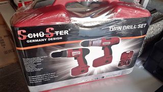 kit 2 in 1 trapano avvitatore tassellatore schuste