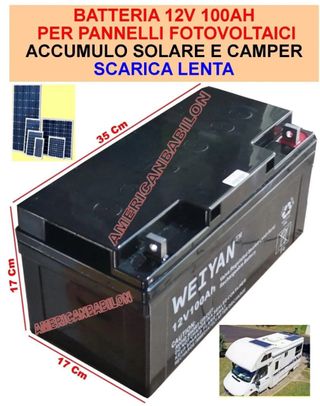 BATTERIA VRLA GEL 12V 100Ah