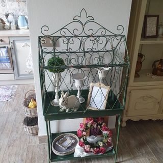 Shabby espositore serra mobile etagere blanc