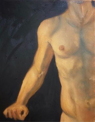 quadro ad olio pittura dal vero