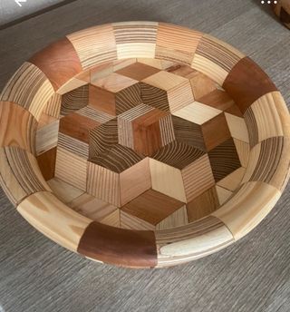 vaso in legno