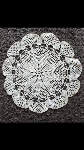 Centro tavola vintage fatto a mano diametro 39