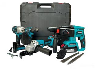 KIT 4 IN 1 TRAPANO AVVITATORE + SMERIGLIATRICE