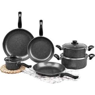 Batteria pentole e padelle 9 pezzi - Grey Cook
In