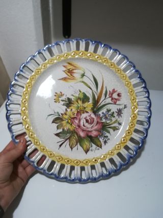 Set 2 Piatti da parete dipinti a mano