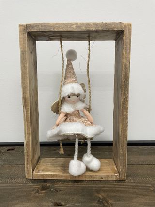 Quadro bambola altalena - Handmade