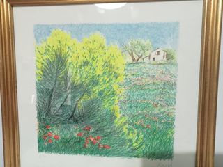 quadro di Franco Azzinari con cornice.