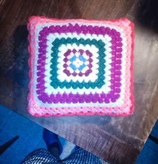Cuscino crochet vintage