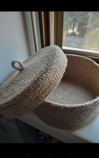 Cesto portaoggetti  con coperchio  IKEA