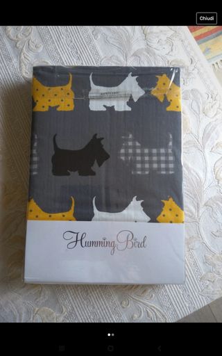 Copripiumino singolo + federa 100% coton