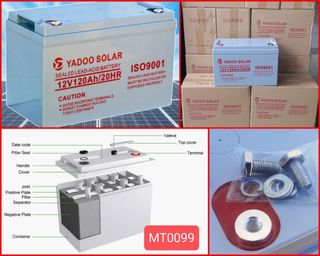 batteria 12 vl 120 ah per kit fotovoltaico pannel