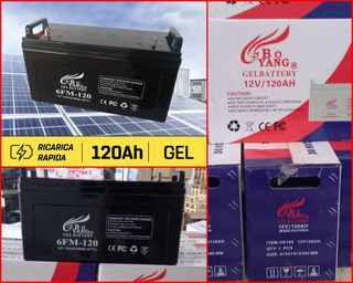BATTERIA 120 AH PER KIT FOTOVOLTAICO CAMPER BARCA