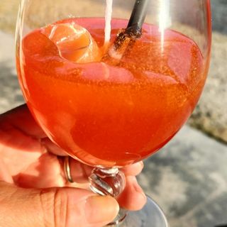 Candela apperitivo in bicchiere Spritz