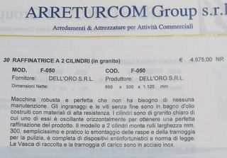 Raffinatrice a due cilindri in granito