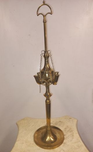 Lampada ad olio fiorentina 4 fiamme