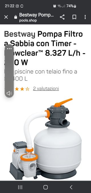 Pompa con filtro a sabbia bestway