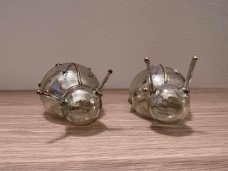 2 coccinelle di vetro