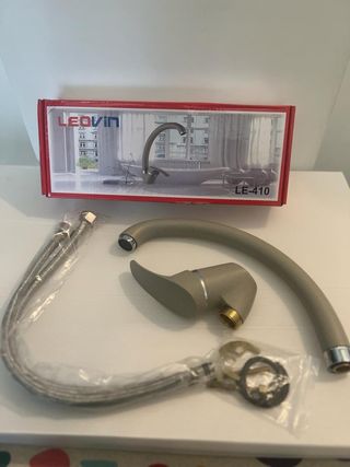 MISCELATORE RUBINETTO CANNA CURVA LAVELLO MONOCOMA