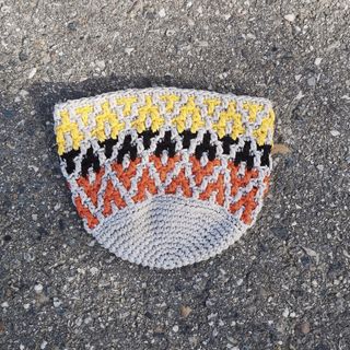 Cestino piante all'uncinetto