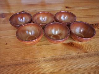 6 ciotole in terracotta