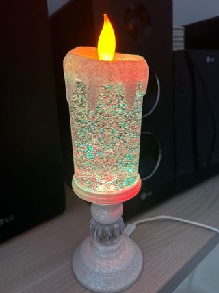 lampada candela multicolore