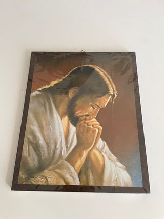 Quadro/stampa su legno con Gesù