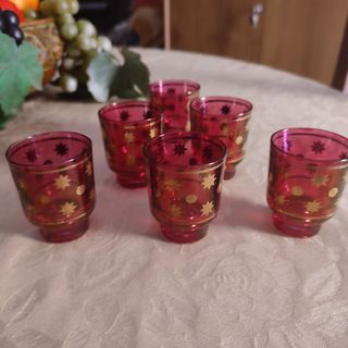 Sei bicchieri anni 60