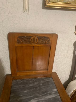 Comodini d'epoca in legno e marmo inizi 900