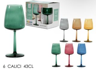 Calici colorati vetro