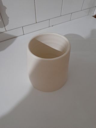 Vaso terracotta bianco