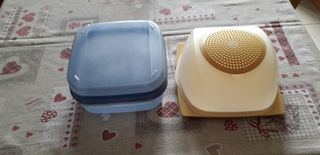 porta biscotti e porta formaggio tupperware usati