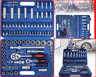 KIT ATTREZZI 108 PEZZI CHIAVI BUSSOLA IN VALIGETTA